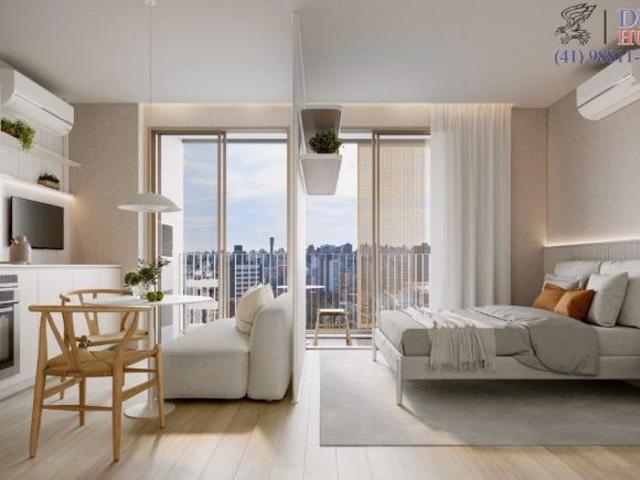 Loft Duplex de 71.38m² no bairro Batel/Mercês, com 1 suíte e 2 banheiros