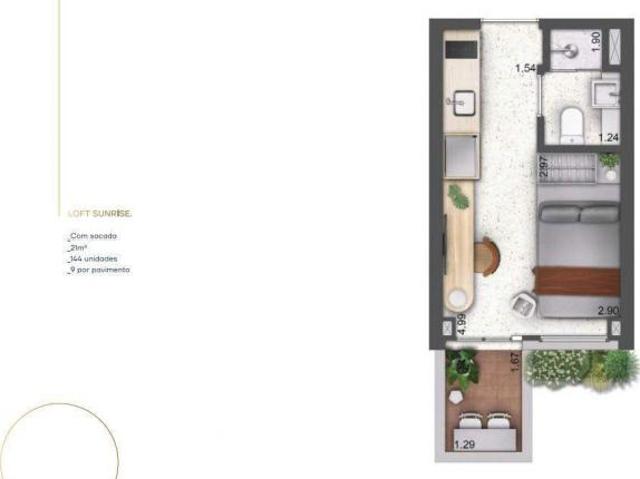 Loft inteligente no coração do Menino Deus