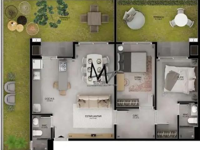 Loft para Venda em Florianópolis/SC Campeche 2 Quartos