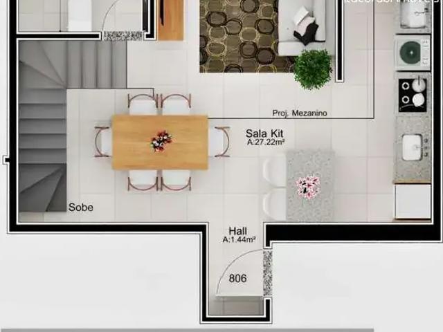 Loft para Venda em Florianópolis/SC Carvoeira 1 Quartos