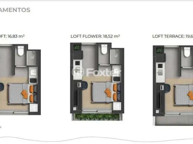 Loft para Venda em Porto Alegre/RS Floresta 1 Quartos