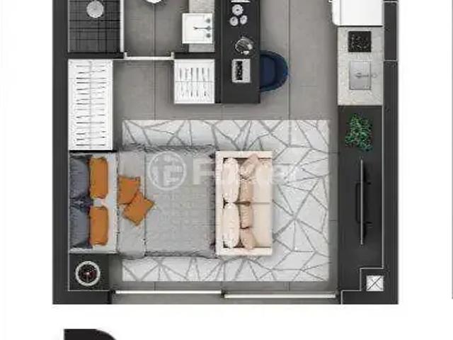 Loft para Venda em Porto Alegre/RS Floresta 1 Quartos