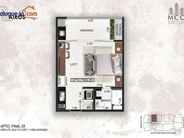 Loft para Venda em Ubatuba/SP Centro 1 Quartos