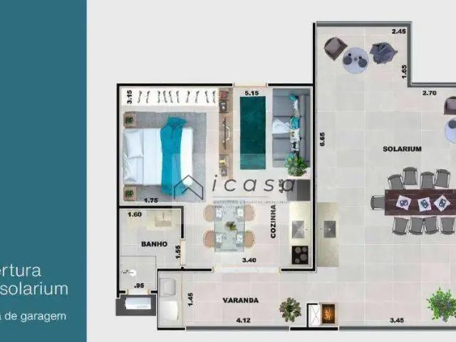 Loft para Venda em Ubatuba/SP Praia Grande 1 Quartos