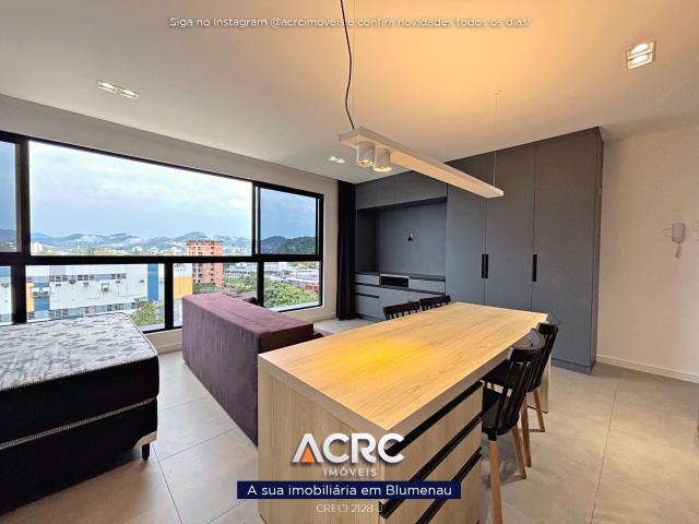 Loft totalmente mobiliado com ar condicionado split para locação no Bairro Itoupava Seca