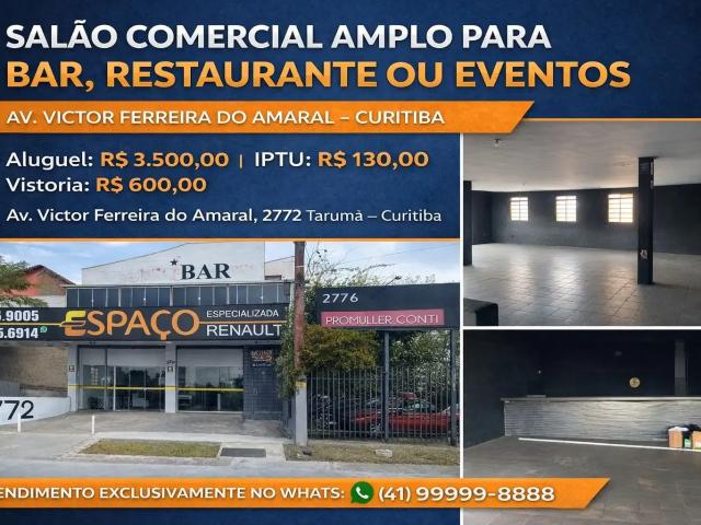 Loja / Comércio para Locação em Curitiba/PR Tarumã