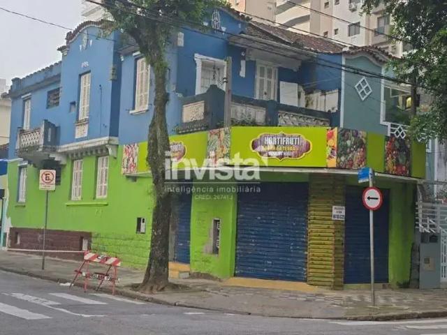 Loja / Comércio para Locação em Santos/SP Pompéia 4 Quartos