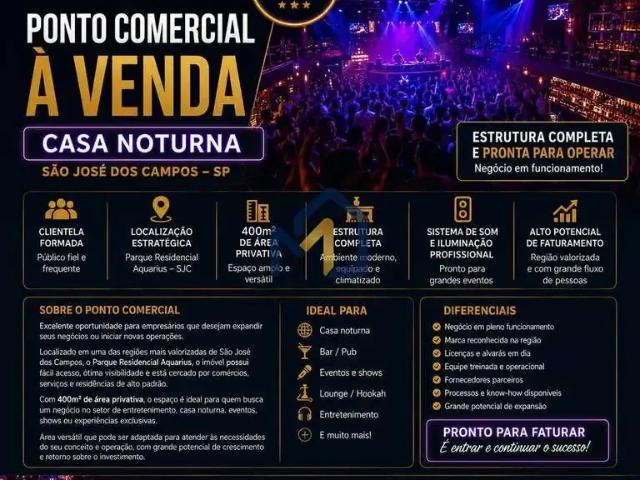 Loja / Comércio para Venda em São José dos Campos/SP Parque Residencial Aquarius