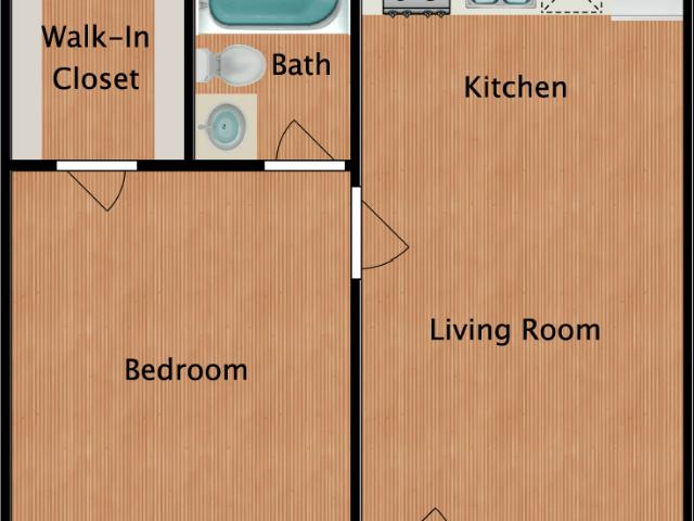 Los Vecinos 1 Bedroom Apartment for Rent at 1950 North 43rd Avenue, Phoenix, AZ 85009