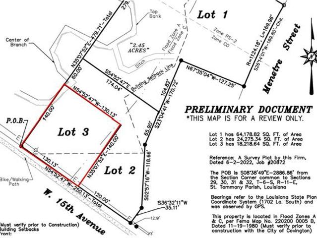Lot 3 15th Ave, Covington, LA 70433 | MLS #2538