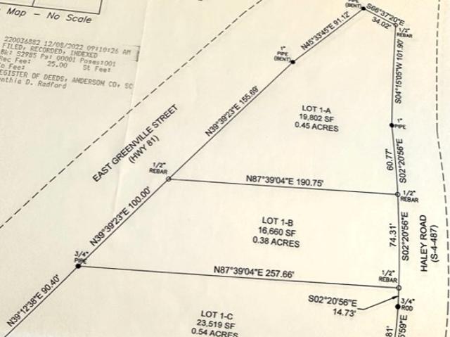 Lot 1 E Greenville St, Anderson, SC 29621 | MLS #20297 | Compass
