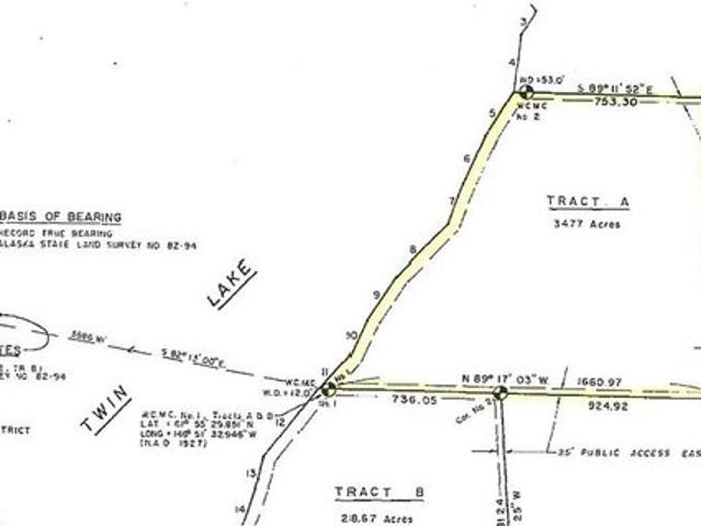 Lot A, Tract A Twin Lakes, AK 99573