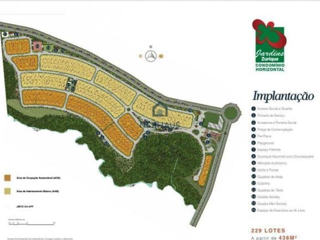 Lote á venda no Jardins Zurique, Área total 483,32m2