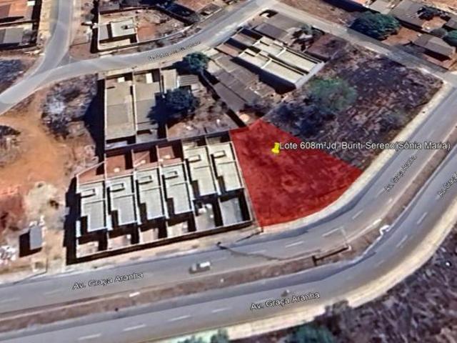 Lote Buriti Sereno AV. GRAÇA ARANHA Lote à Venda, 608.00 por R$ 380000.00 no setor Jardim Buriti S