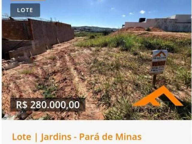 LOTE BAIRRO JARDINS ATRAS DA PAVEPE