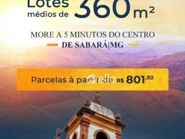 Lote de 342 m² a Venda Villa Real Sabará/MG