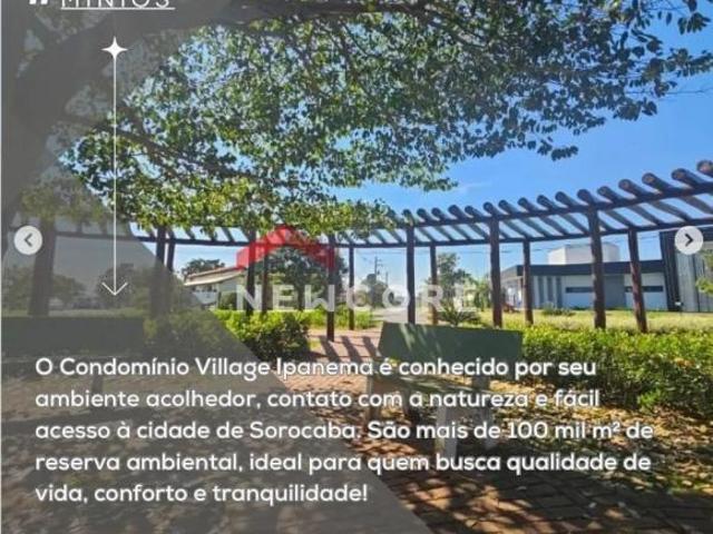 Lote em condomínio em Av. Francisco de Assis Chateaubriand Village Ipanema II Araçoiaba da Serr