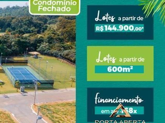 Lote em Condomínio fechado a partir de 600 m2 Jardim Entre Rios COD 676