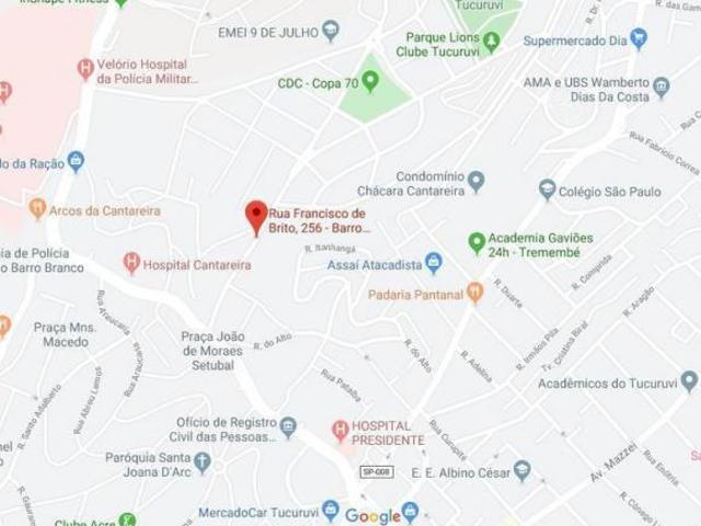 Lote em Rua Francisco de Brito Barro Branco Zona Norte São Paulo/SP