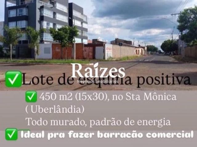 Lote Residencial 450 m² em Santa Mônica, Uberlândia Financiamento Disponível