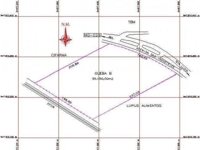 Lote / Terreno à venda em Santa Luzia, no bairro Vila Olga