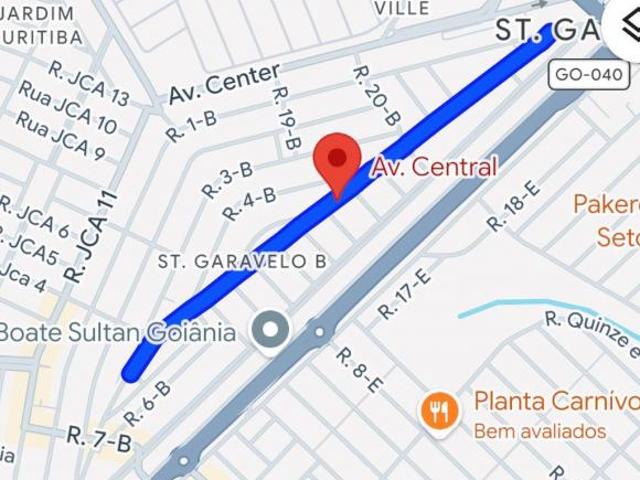 LOTE 349 m² RESIDENCIAL/COMERCIAL AV. CENTRAL SETOR GARAVELO B