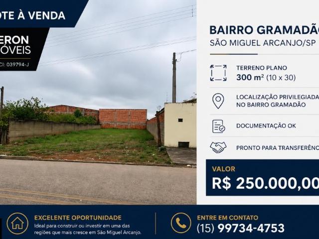 Lotes Venda São Miguel Arcanjo SP Gramadão