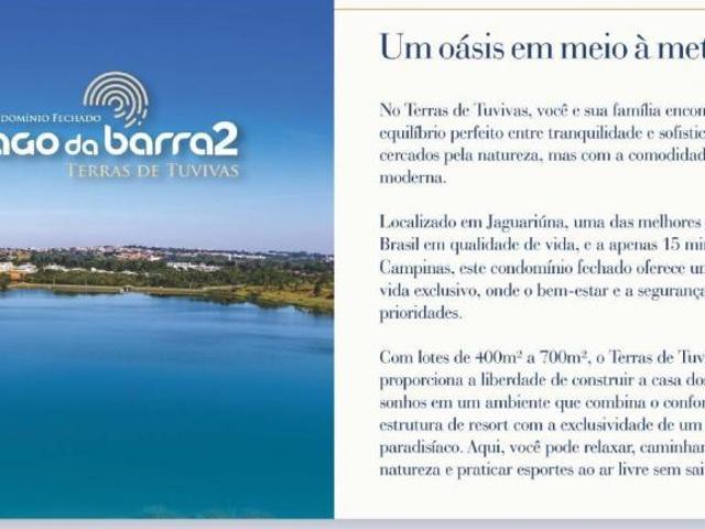 Lotes de Alto Padrão com Resort Exclusivo em Jaguariúna SP!