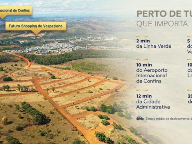 Lotes em condomínio fechado Vespasiano