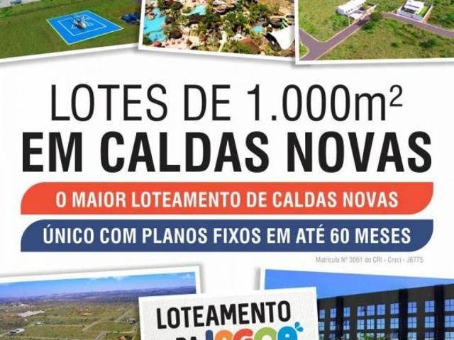 Lotes Parcelados Lagoa Golden Park com 1.000 Metros
