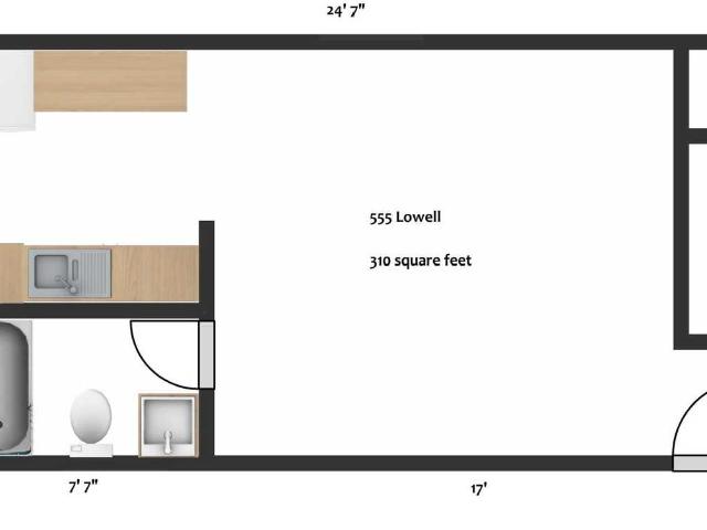 Lowell 555 Studio Apartment for Rent at 555 Lowell Ave, Cincinnati, OH 45220 Clifton