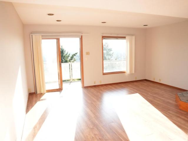 Lower floor of Rocky Butte home with stunning view