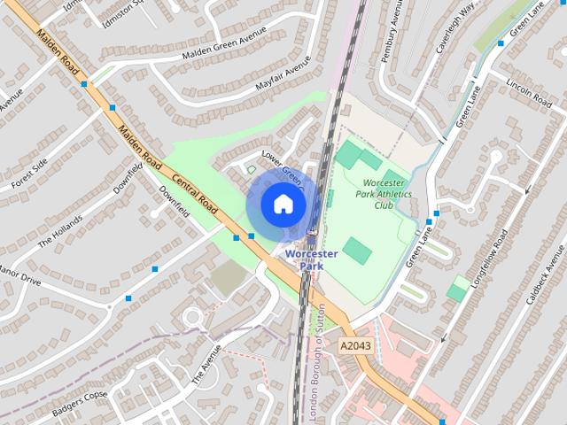 Lower Green Gardens, Worcester Park, SURREY, KT4
