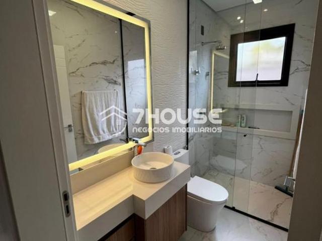Luxuosa casa condomínio santorini à venda em Paulínia SP, Parque Brasil 500. 4 quartos, 4 suítes, 3