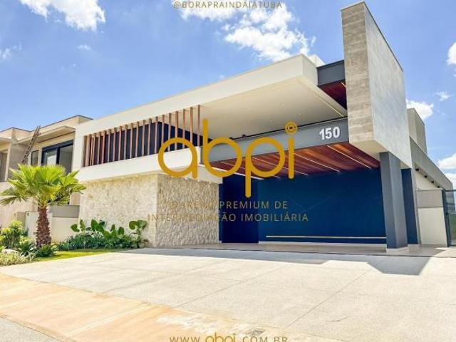 Luxuosa Casa Térrea de 3 Suítes em Condomínio no Jardim Santa Rita, Indaiatuba SP: Piscina, Aquecime