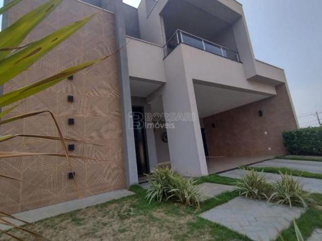 Luxuoso Sobrado de 4 dormitorios com piscina em Condominio Bouganville, Araraquara