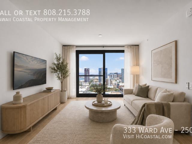 Luxury 1BR at The Park at Ward Village with Ocean & City Views