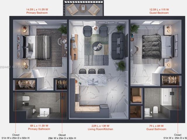 Luxury apartment complex for rent in North Miami, Florida