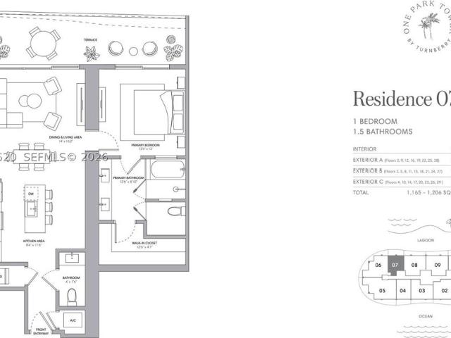 Luxury apartment complex for rent in North Miami, Florida