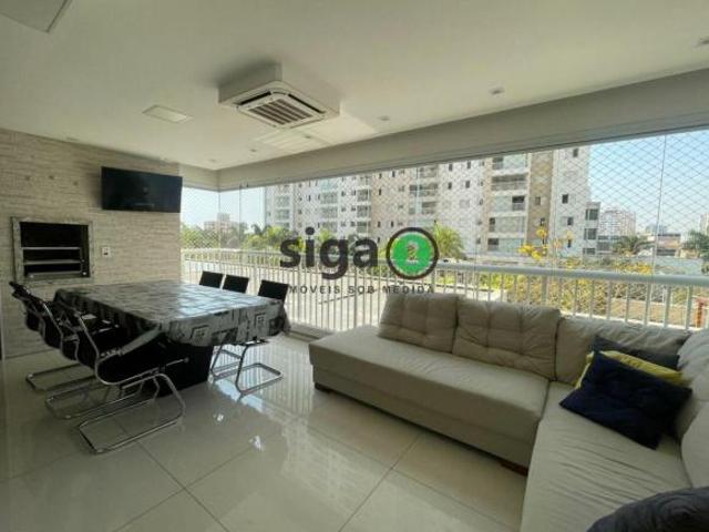 Luxo e Conforto no Tatuapé: 163m² Mobiliado, 4 Dorms 2 Suítes e Lazer de Clube