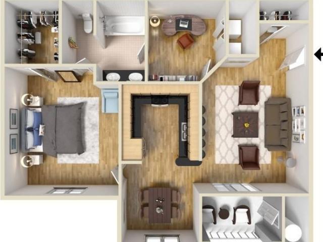 Mandalay 1 Bedroom Apartment for Rent at 12443 Tech Ridge Blvd, Austin, TX 78753