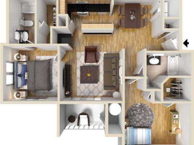 Mandalay 1 Bedroom Apartment for Rent at 12443 Tech Ridge Blvd, Austin, TX 78753