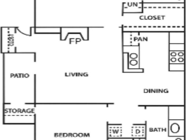 Mandalay Shoreside Apartments 1 Bedroom Apartment for Rent at 7501 Chesterfield Dr, Dallas, TX 75237