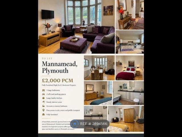 Mannamead, Plymouth PL4, 3 bed flat to rent, £2,000 pcm | PrimeLocation