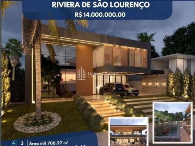 MANSÃO MARAVILHOSO ! RIVIERA SÃO LOURENÇO 6 SUITES ESPAÇO GOURMET