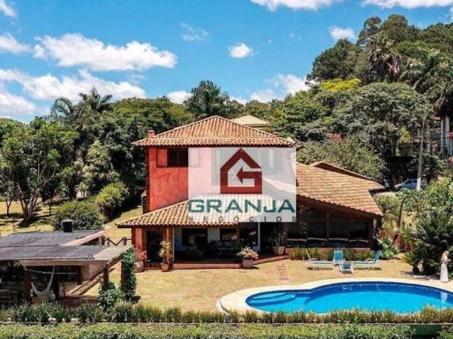 Mansão no Gramado do Golf com 4 suítes à venda, 724 m² por R$ 7.000.000 Granja Viana Cotia/SP