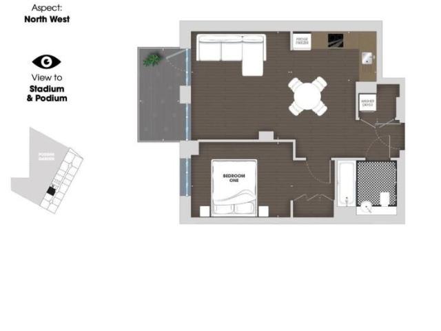 Madison, 49 Olympic Way, London HA9, 1 bed flat to rent, £2,074 pcm | PrimeLocation