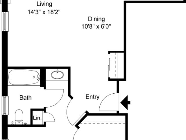 Main Street Plaza 1 Bedroom Apartment for Rent at 234 W Main St, Waukesha, WI 53186