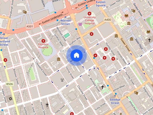 Maple Street, Fitzrovia, London, W1T