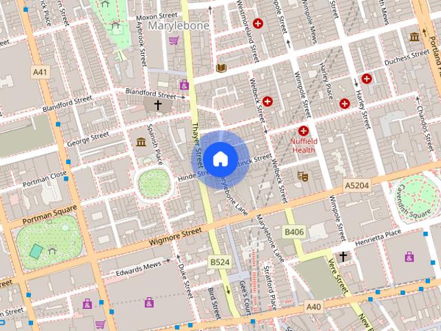 Marylebone Lane, Marylebone, London, W1U